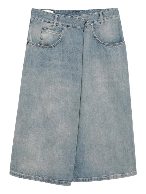 MAISON MARGIELA Midi Wrap Skirt - Blue