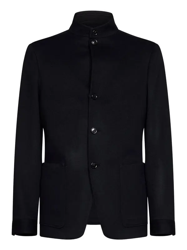 Zegna Blue Oasi Cashmere Chore Jacket - Multicolor