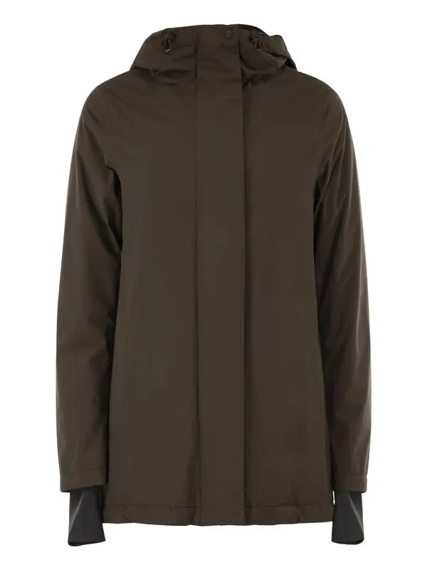 Herno A-shape 2 Layers Hooded Parka - Brown