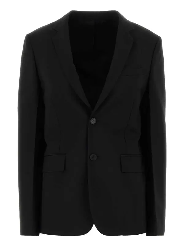 Fendi Mohair Blend Blazer - Black