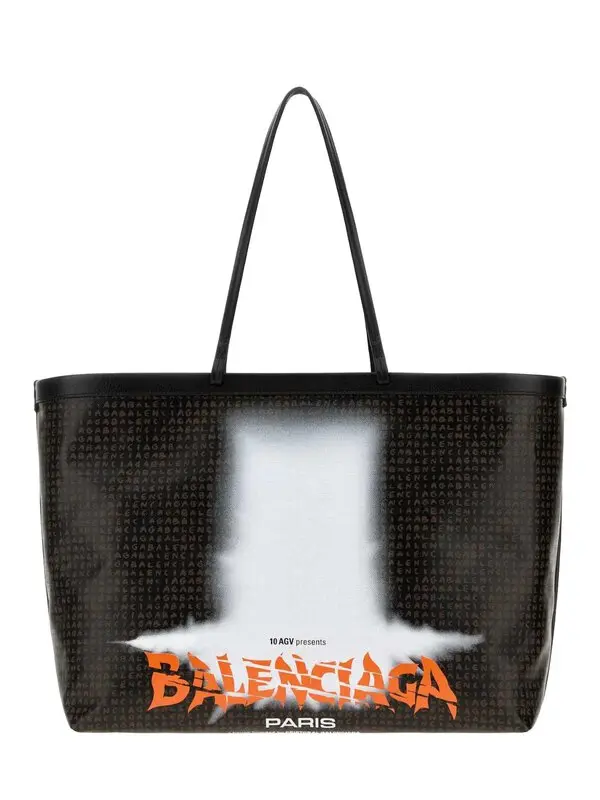 Balenciaga Printed Canvas Select Shopping Bag - Multicolor
