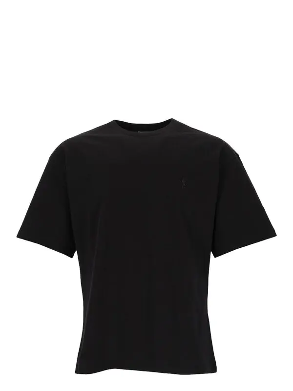 Saint Laurent Cassandre Oversized T-shirt - Black