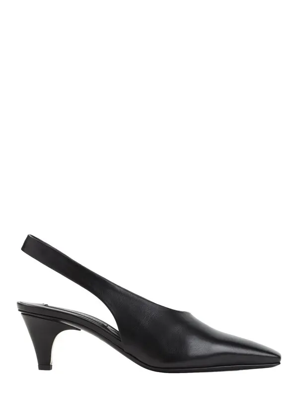 Giorgio Armani Nappa Slingback Pumps - Black