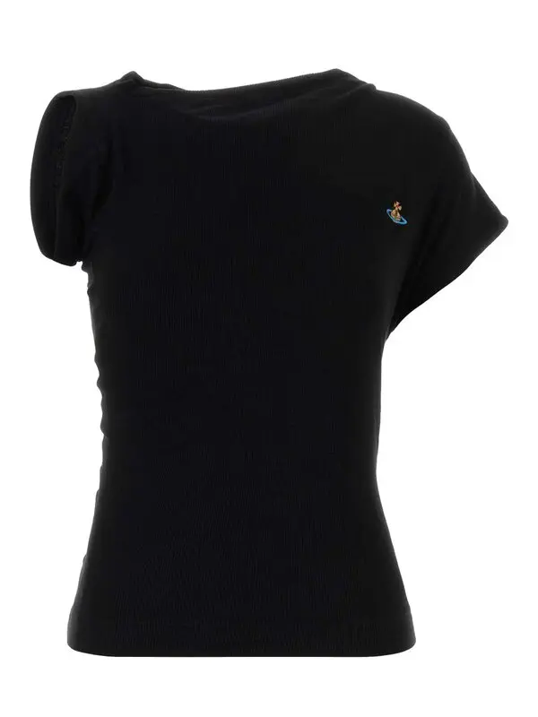 VIVIENNE WESTWOOD Cotton Hebo Top - Black
