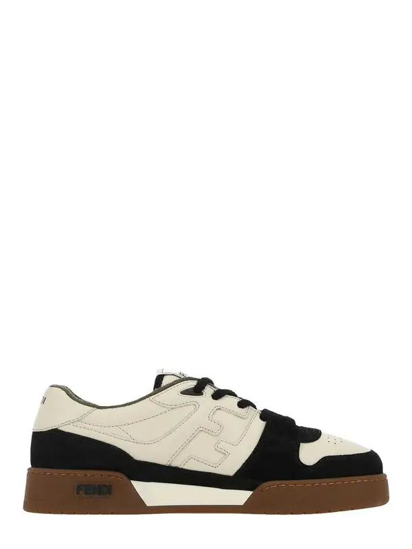 Fendi Leather And Suede Match Sneakers - Multicolor