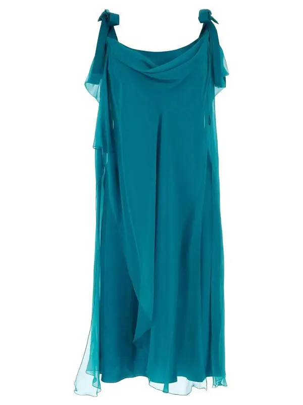 Alberta Ferretti Silk Dress - Blue