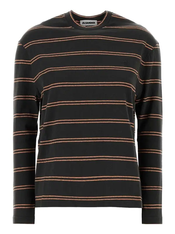JIL SANDER Embroidered Cotton T-shirt - Multicolor
