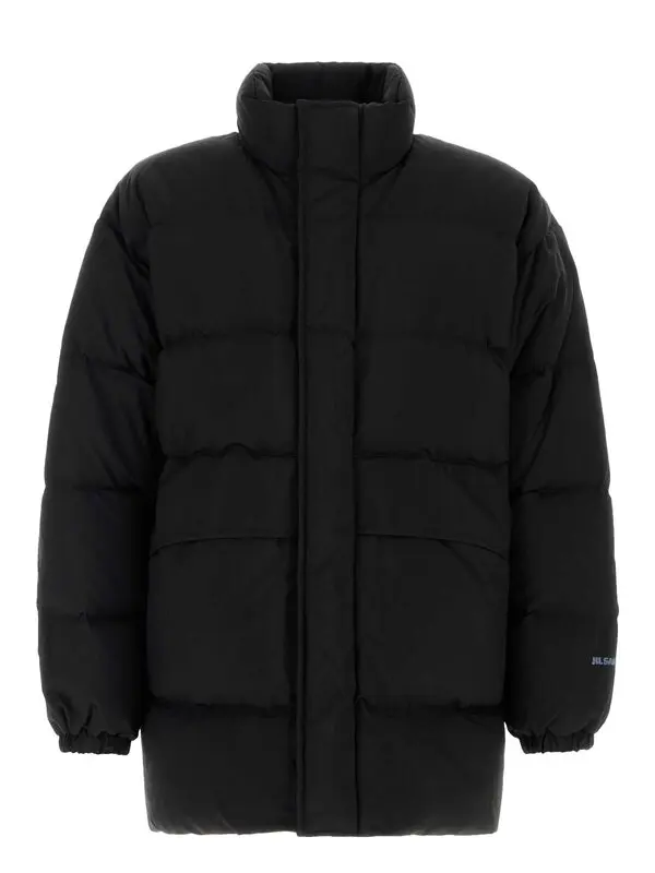 JIL SANDER Nylon Blend Down Jacket - Black