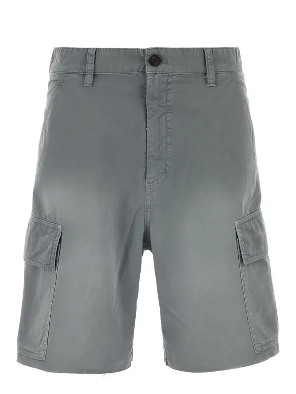 Miu Miu Cargo Twill Bermuda Shorts - Gray