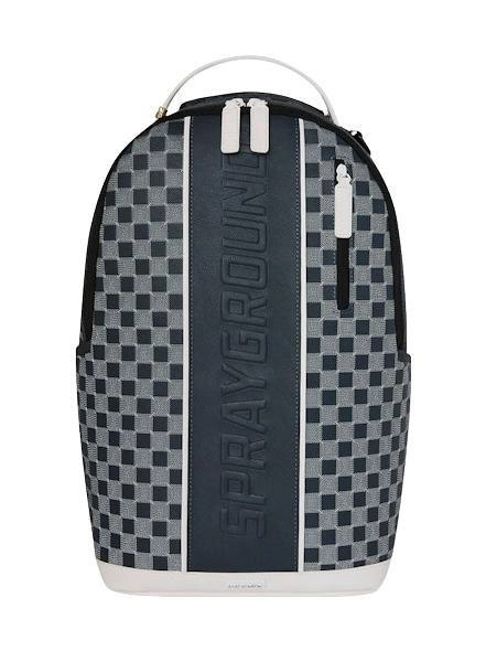 SPRAYGROUND Optix Grid Backpack - Blue/white