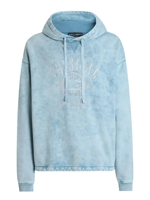 Dolce & Gabbana Cotton Sweatshirt With Vintage Finish - Multicolor