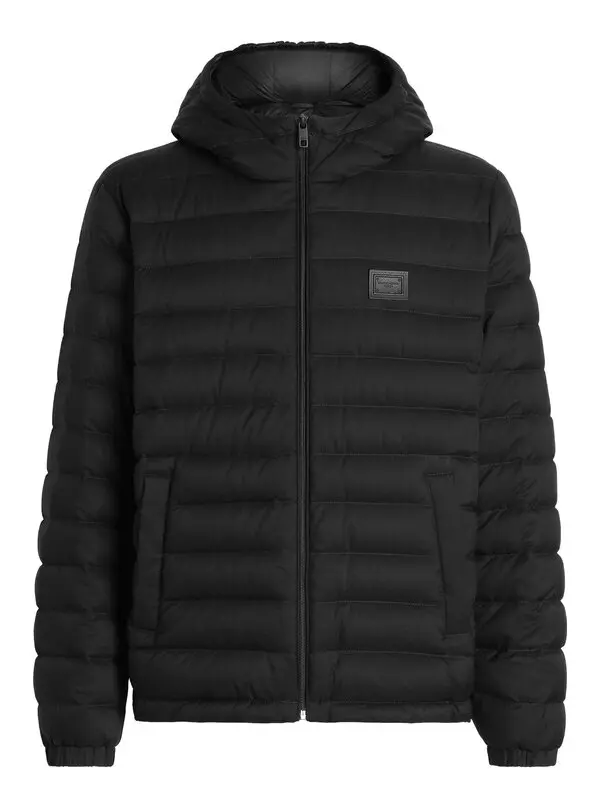 Dolce & Gabbana Hooded Padded Jacket - Black