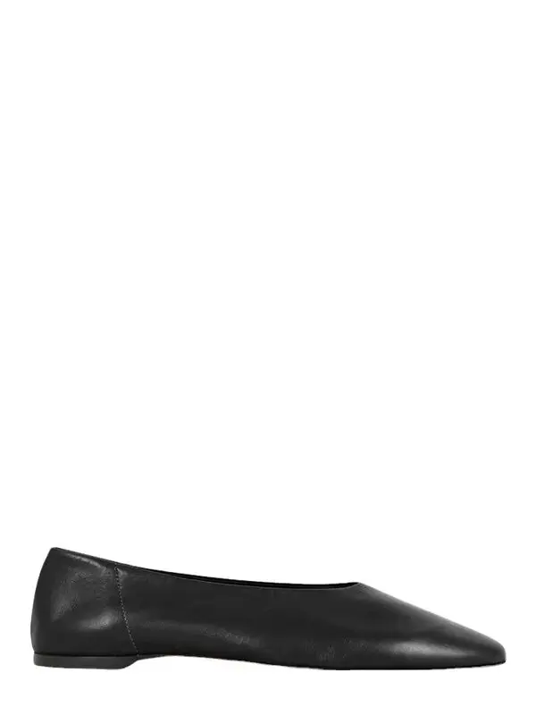 TOTEME Nappa Leather Slip Ballerinas - Black