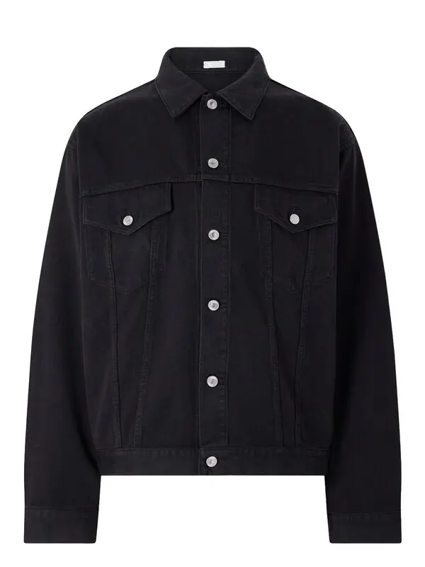 A.PRESSE Cotton And Silk-blend Piqué Jacket - Black