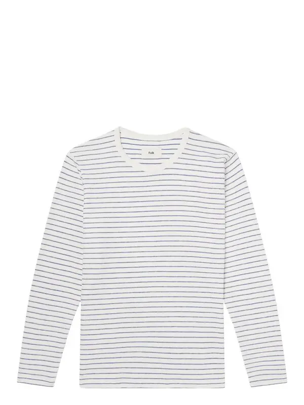 Folk Striped Cotton T-shirt - Neutrals