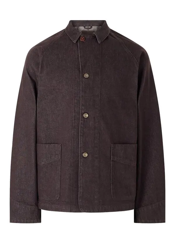 Nn07 Aiko Organic Denim Blouson Jacket - Brown