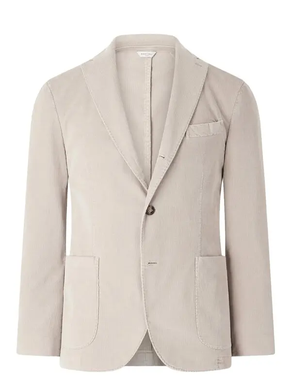 Boglioli Cotton-blend Corduroy Suit Jacket - Neutrals