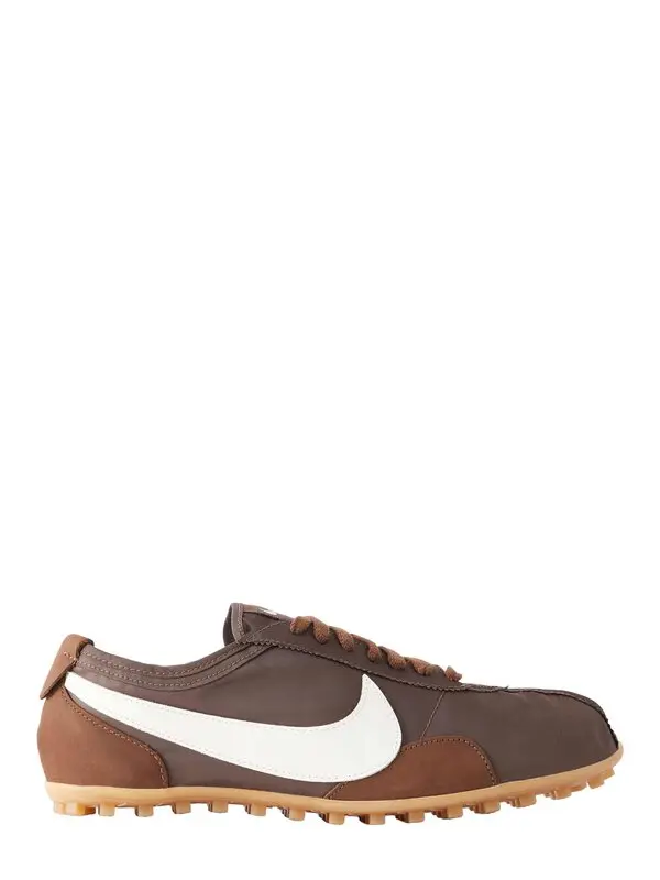 Nike Suede-trimmed Shell Sneakers - Brown