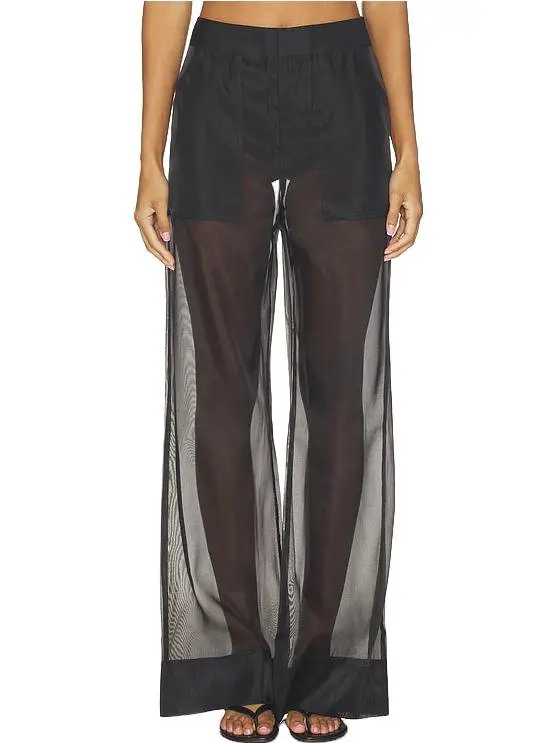 SOLAQUA Hugo Pant In Black - Noir