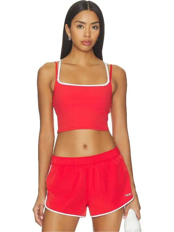 Vuori Daily Layered Tank Top - Crimson