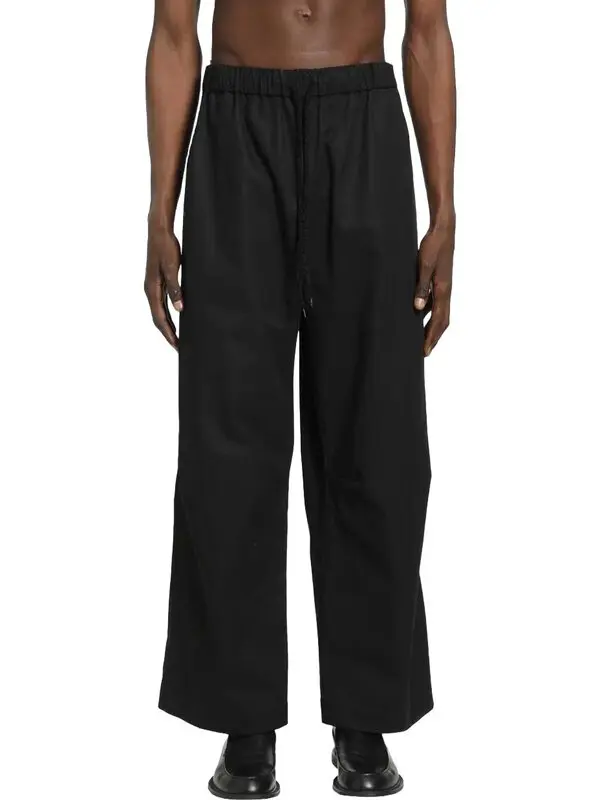 Simone Rocha Elasticated Trousers With Drawstring Tie - Black