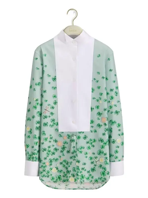 Dior Blouse With Plastron - Green