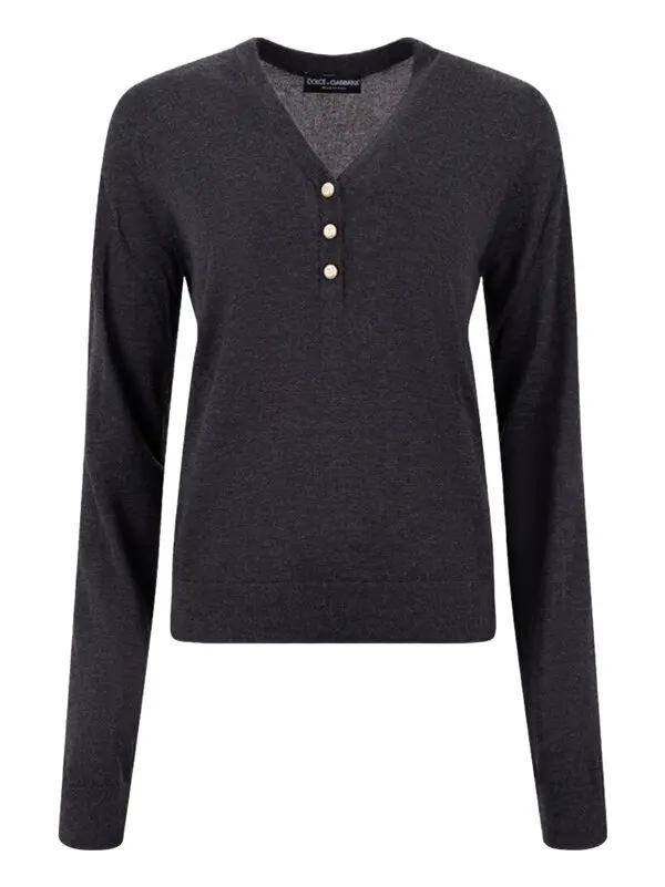 Dolce & Gabbana Long-sleeved Knitwear - Black