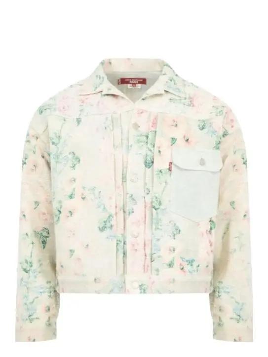 Junya Watanabe Floral Print Boxy Fit Jacket - Multi-color