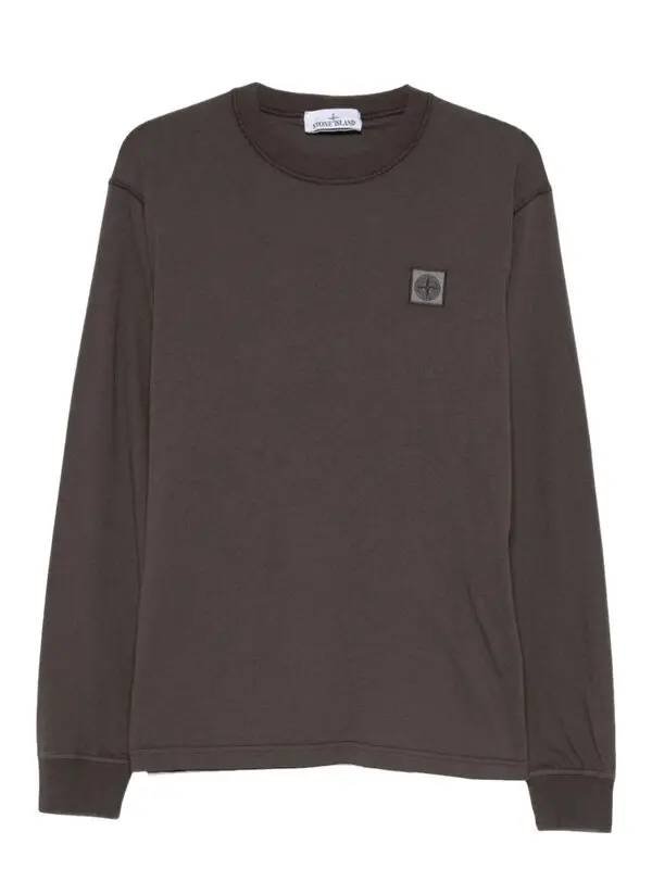 Stone Island Label-detail T-shirt - Grey