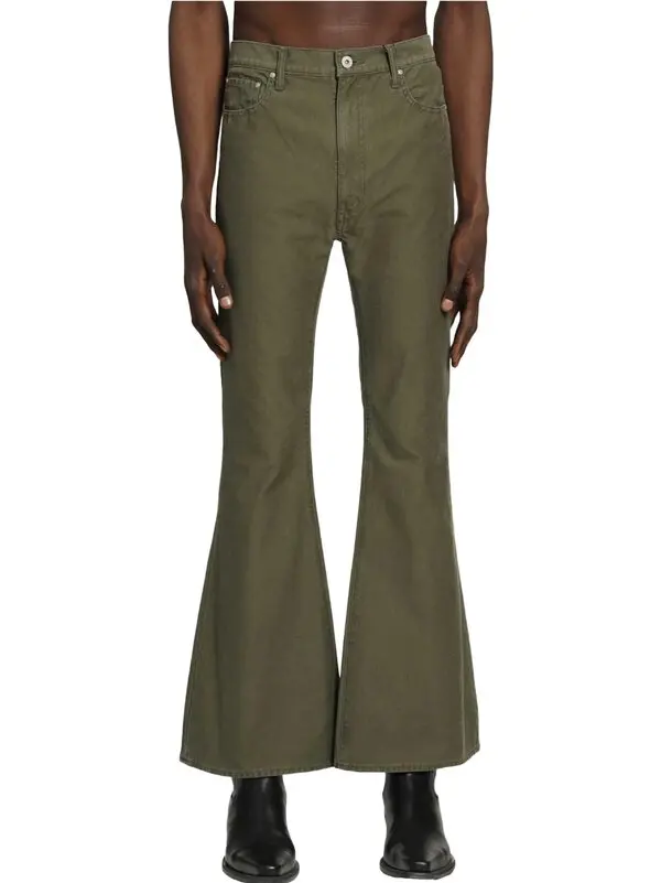 Junya Watanabe Flared Five-pocket Jeans - Khaki