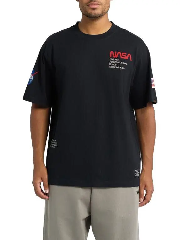 Alpha Industries Nasa Graphic T-shirt - Black
