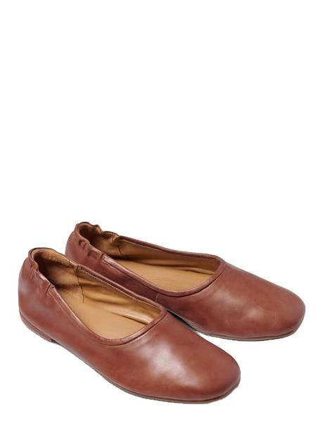Beek Swan Leather Ballet Flat - Cognac