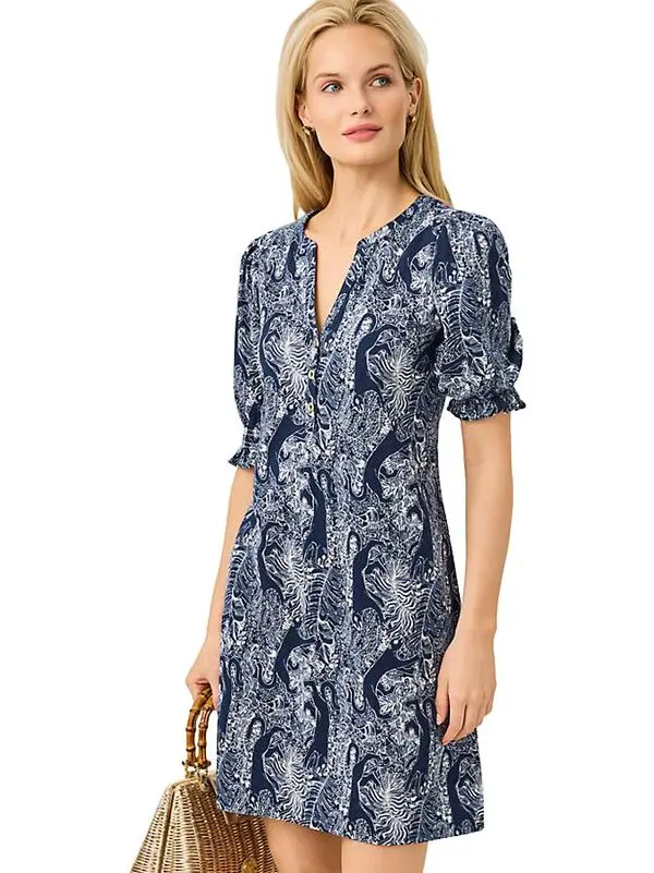 Lilly Pulitzer® Delsie Dress - Navy