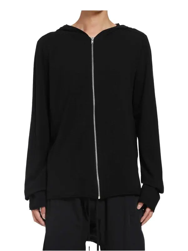 THOM KROM Zip-up Hoodie - Black