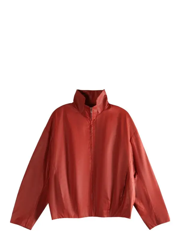 OMAR AFRIDI Stand-up Collar Jacket With Long Sleeves - Red