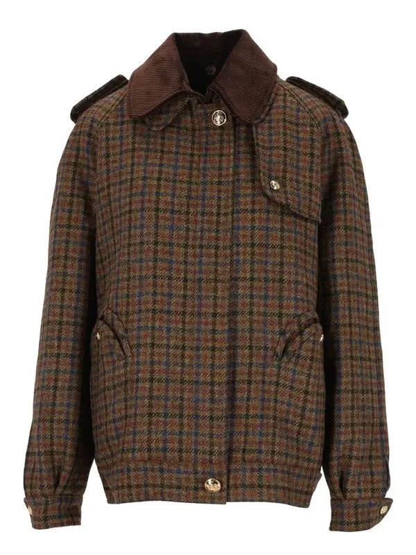 BLAZÉ MILANO Amandira Checked Wool Jacket - Multicolor