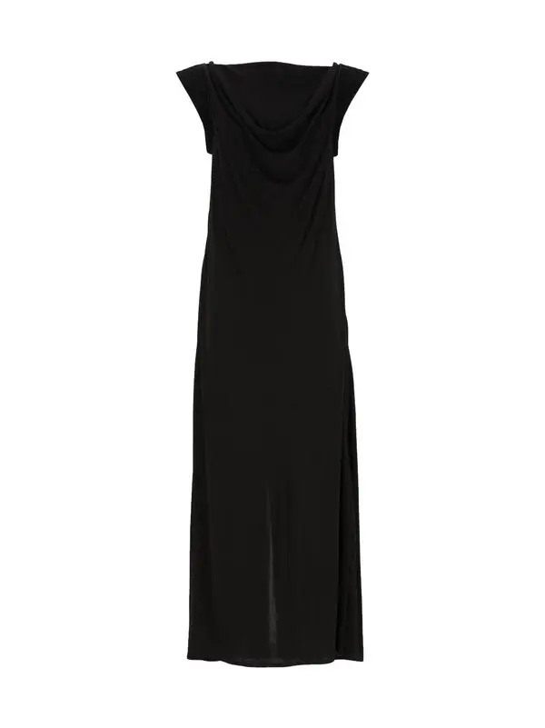 Bottega Veneta Crepe Viscose Jersey Dress - Black
