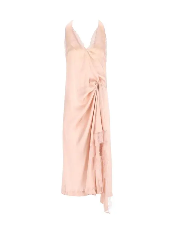 MAISON MARGIELA Midi Lace Slip Dress - Multicolor