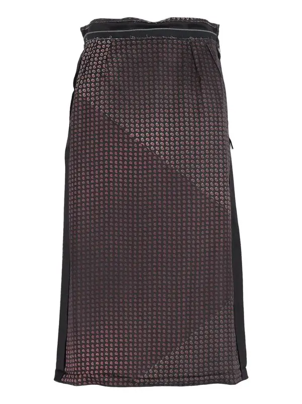 MAISON MARGIELA Paisley Print Midi Pencil Skirt - Black