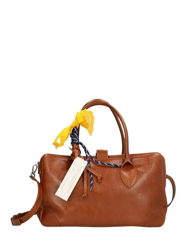 GOLDEN GOOSE Medium Leather Vita Bag - Brown
