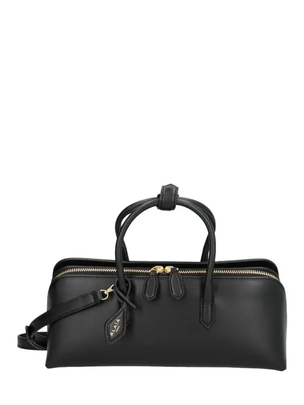 Alaïa Small Delta Bag In Calfskin - Black