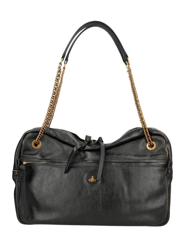 VIVIENNE WESTWOOD Dolce Large Shoulder Bag - Black