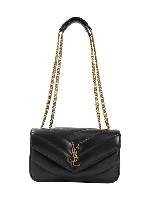 Saint Laurent Leather Lou Lou Bag - Black