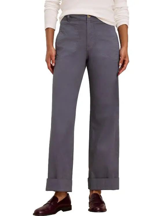 NIC+ZOE Highland Stretch Straight Leg Pants - Dark Bluestone