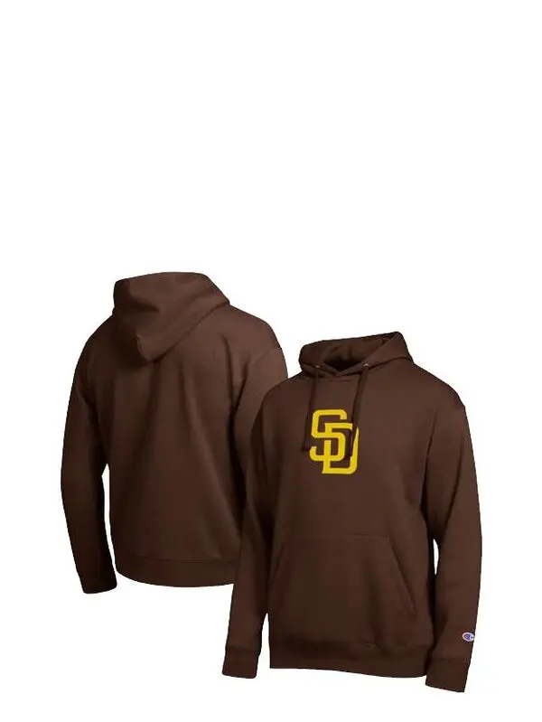 Champion San Diego Padres All Star Embroidered Logo Hoodie - Brown