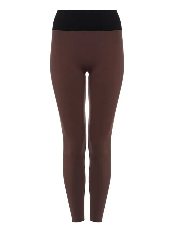 HEART AND SOUL Brown / Black Chestnut/black Brb High-waisted Activewear Leggings - Brown/black