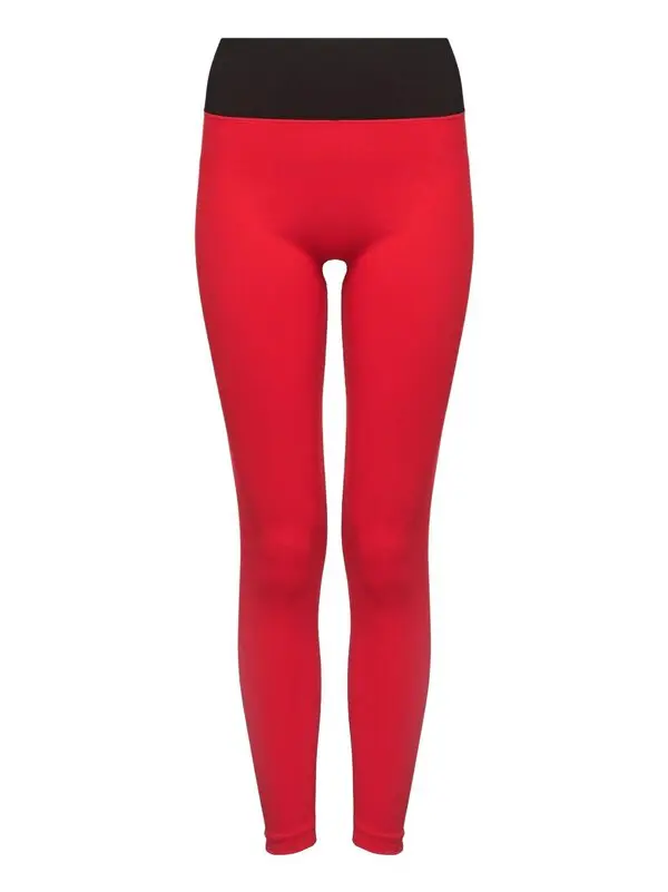 HEART AND SOUL Red / Black Bright Brb High-waisted Activewear Leggings - Red/black