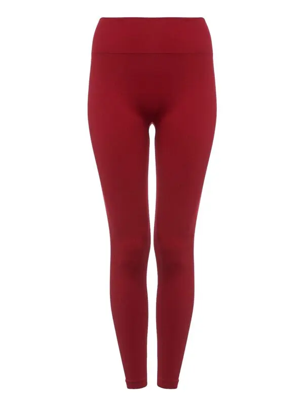 HEART AND SOUL Rhubarb Infinity High-waisted Activewear Leggings - Red