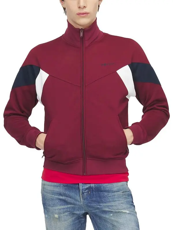 Alexander McQueen Technical Color Block Track Jacket - Ruby Red