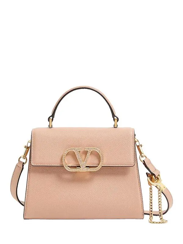 Valentino Garavani Small Leather Top Handle Bag - Rose
